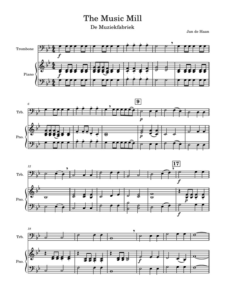 The Music Mill-Partituur - en - Partijen | PDF