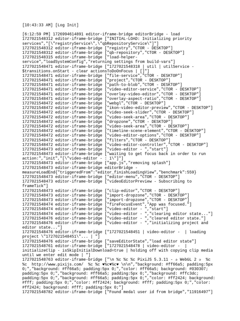 Medal Editor Log 20240922 | PDF
