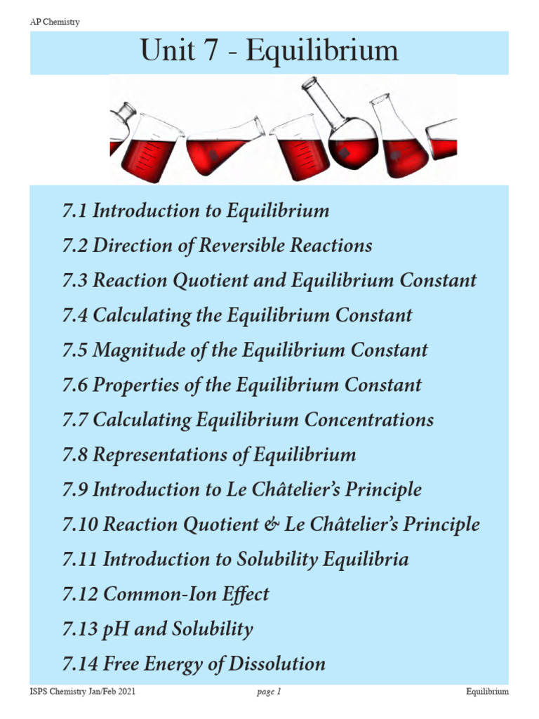 Unit7 Equilibrium | PDF