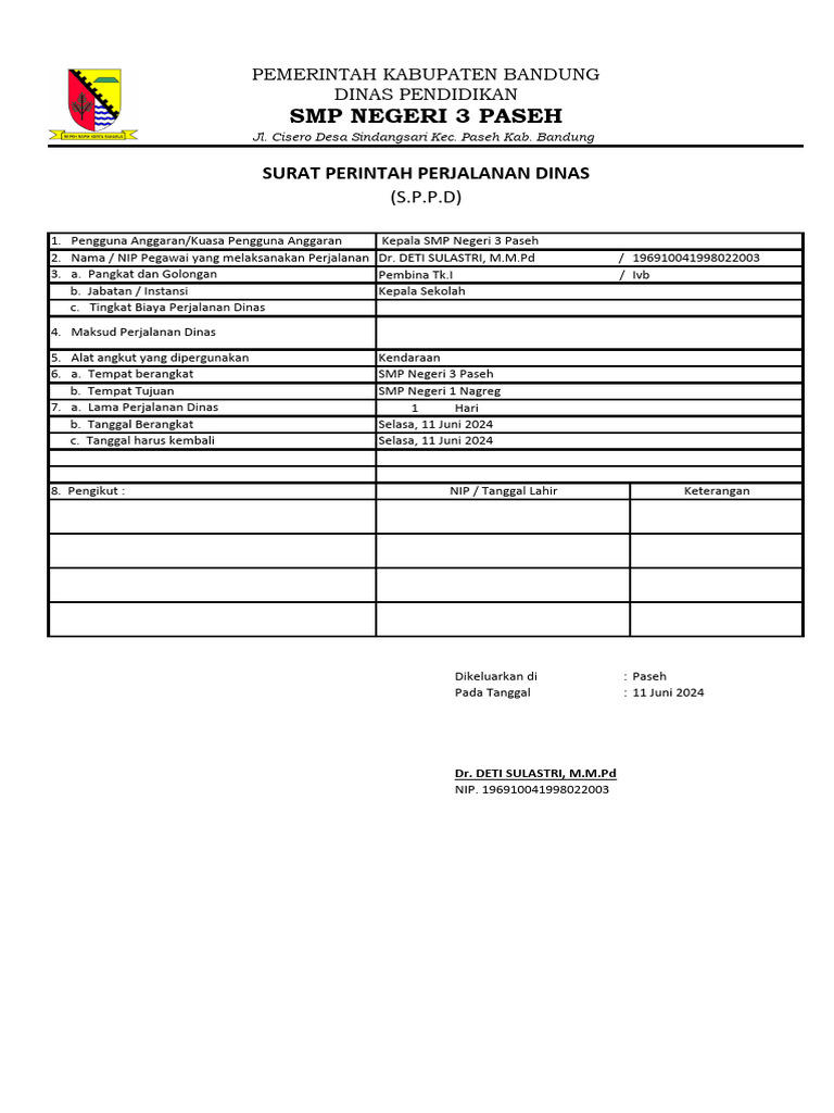 SPPD NPHD Nagreg | PDF