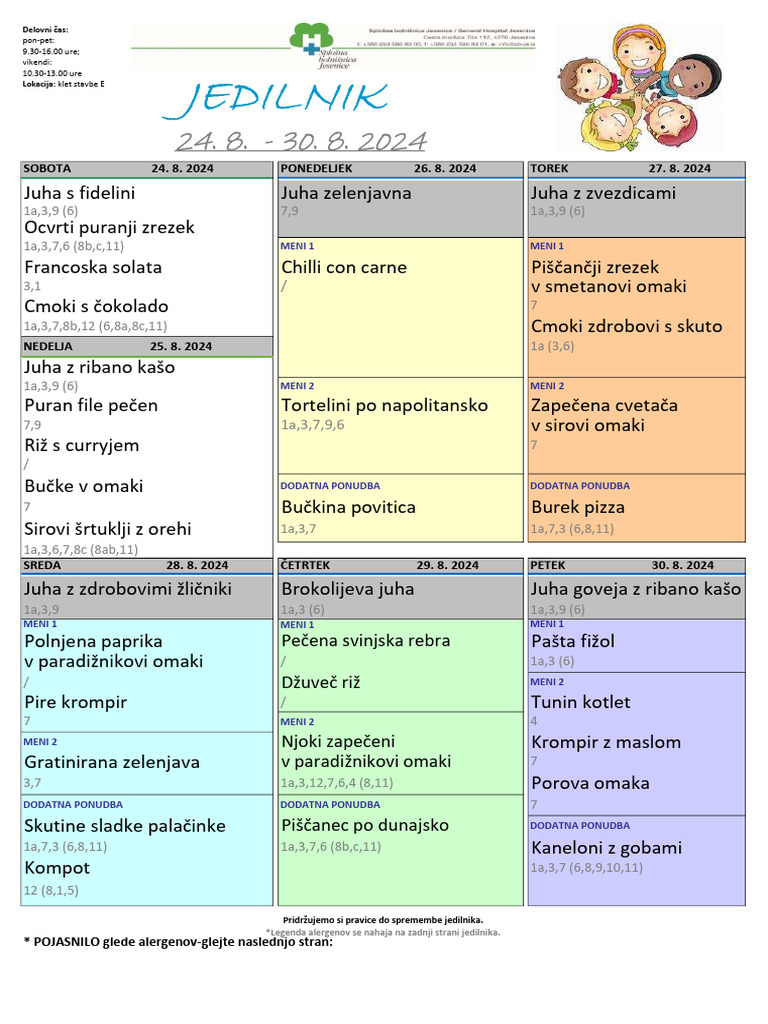 35_Jedilnik_menza_24-avgust_30-avgust_2024 | PDF