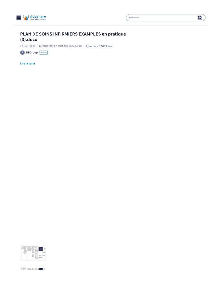 Plan de Soins Infirmiers Examples en Pratique (3).Docx | PDF