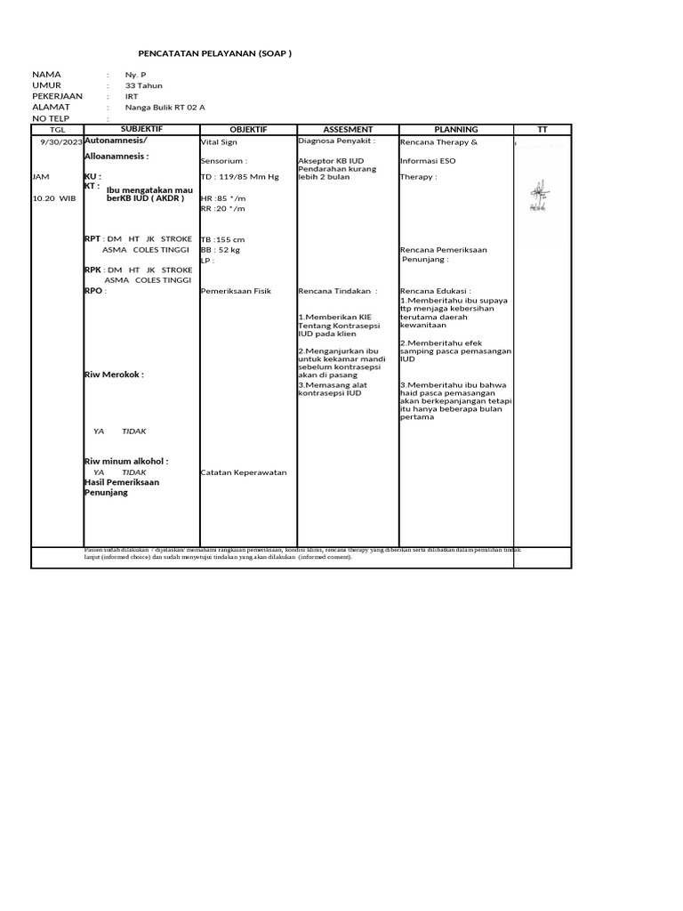 Soap KB Implan 1 | PDF