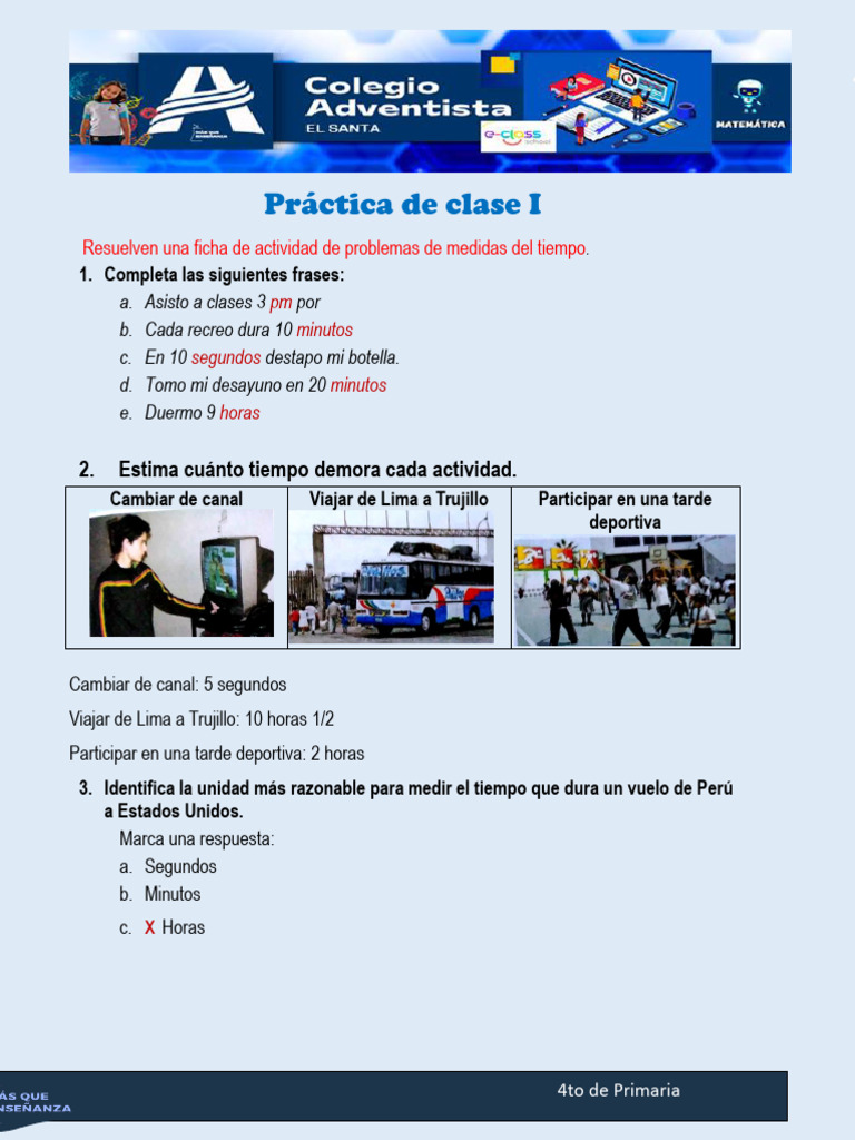 Practica de Clase I Medimos El Tiempo | PDF
