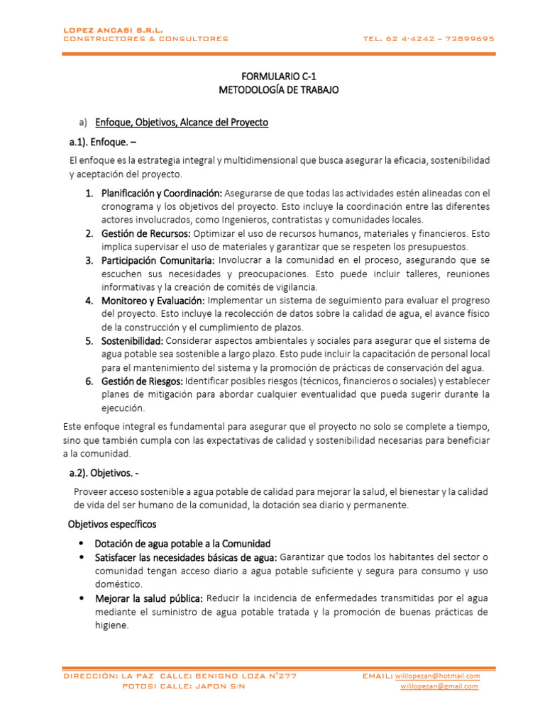 Formulario C | PDF
