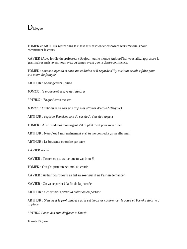 Doc Dialogue Art Dram | PDF