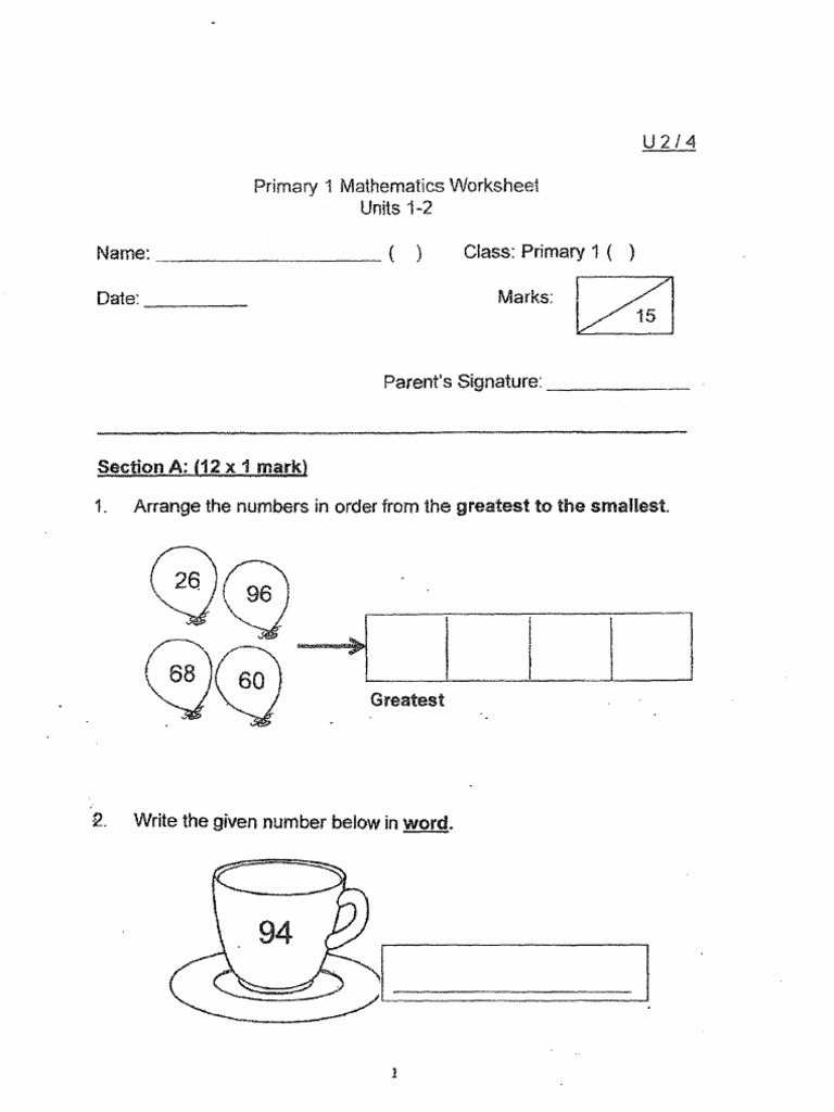 P1 Maths 2016 Nan Hua Challenging - Exam Papers | PDF