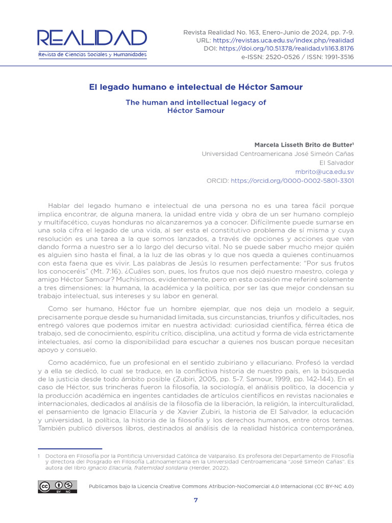 Legado de Héctor Samour en Filosofía | PDF | Educación en artes liberales