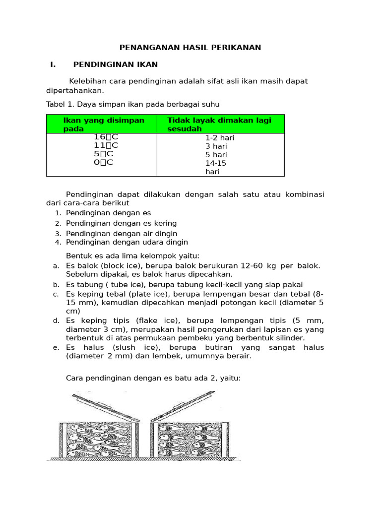 Penanganan Hasil Perikanan | PDF
