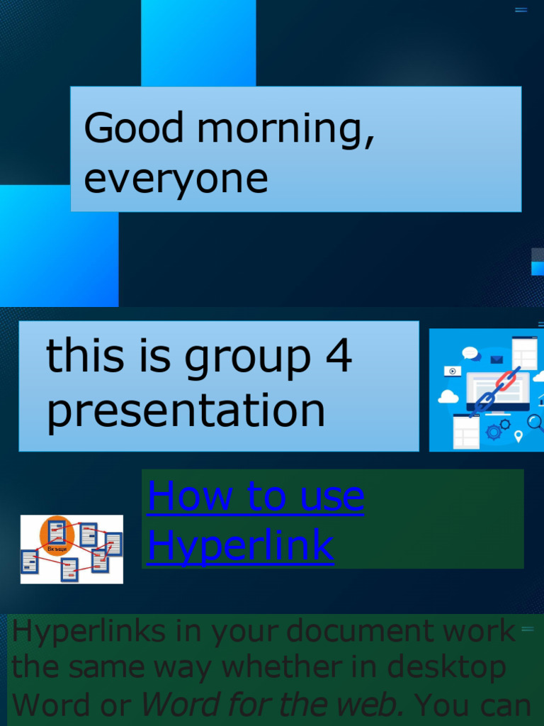 Group 4 How To Use Hyper Link 1 | PDF