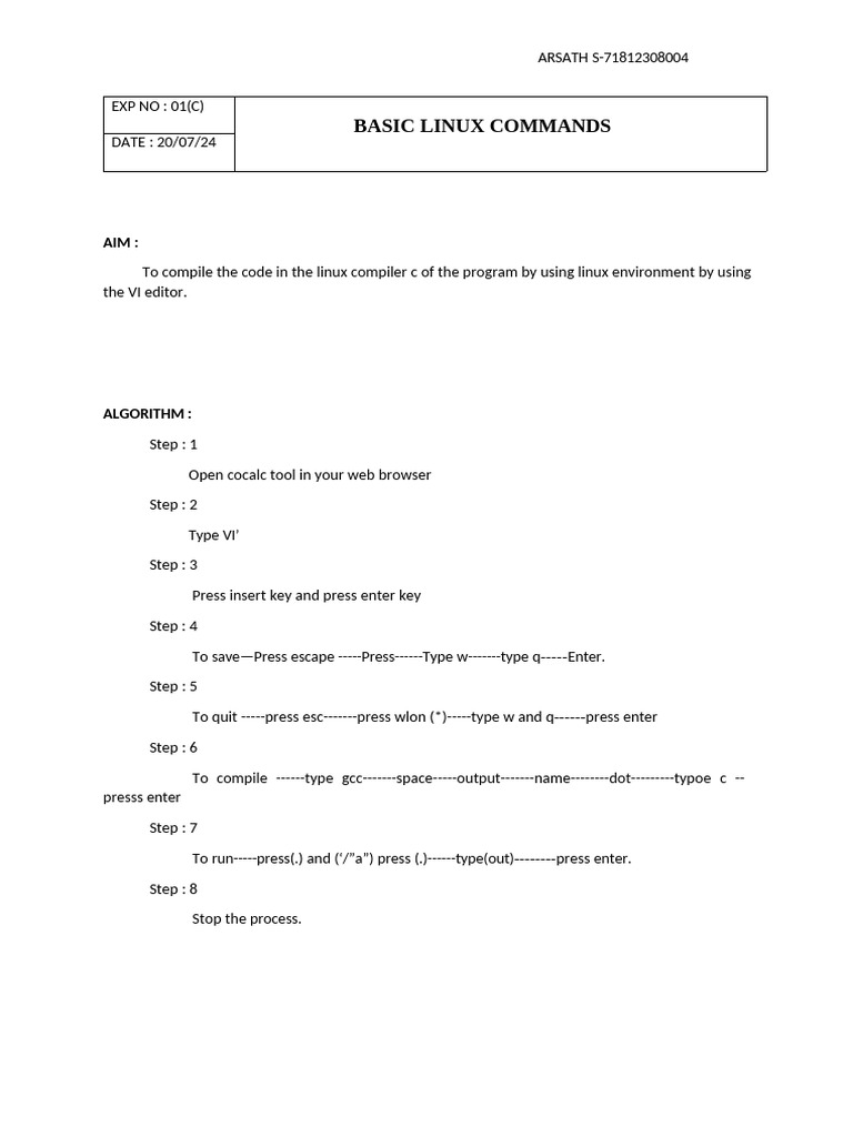 Basic Linux Commands | PDF