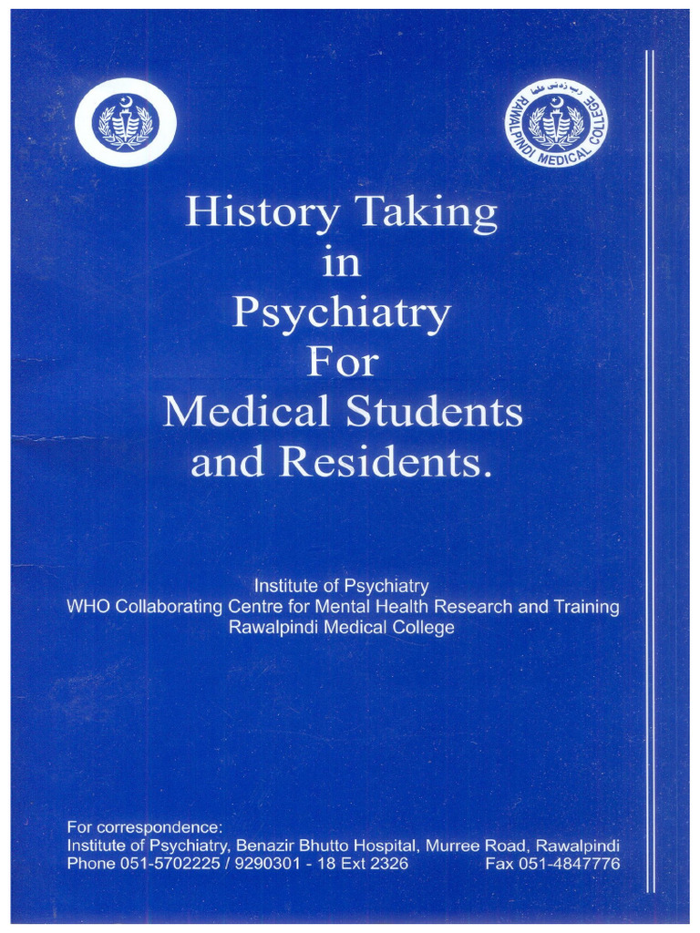 HX in Psychiatry | PDF