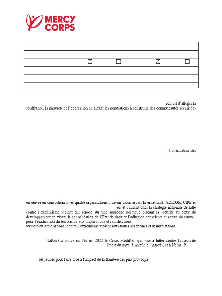 JD Chargé de Programme Sénior Crisis Modifier - RIMTIC - 1692895820 | PDF