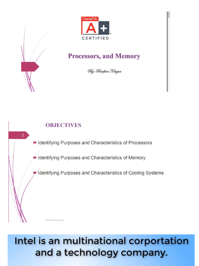 Lesson 3 Processors and Cooling | PDF