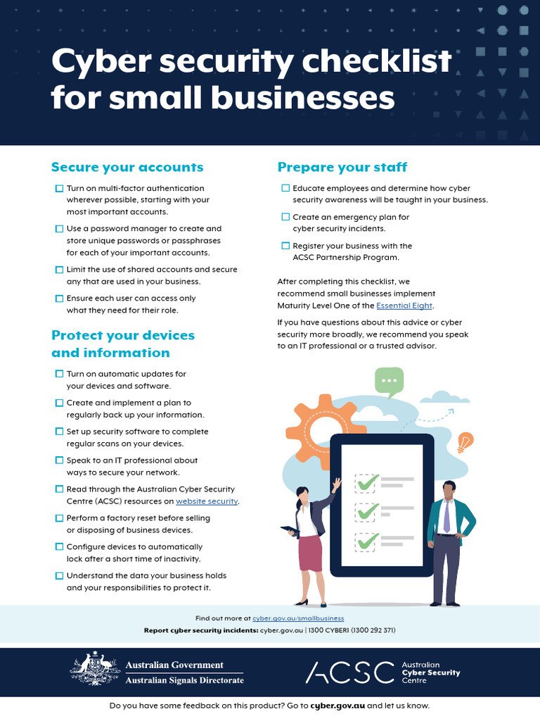 Small Business Cyber Security Checklist | PDF
