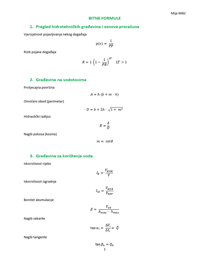 Formule-zadaci | PDF