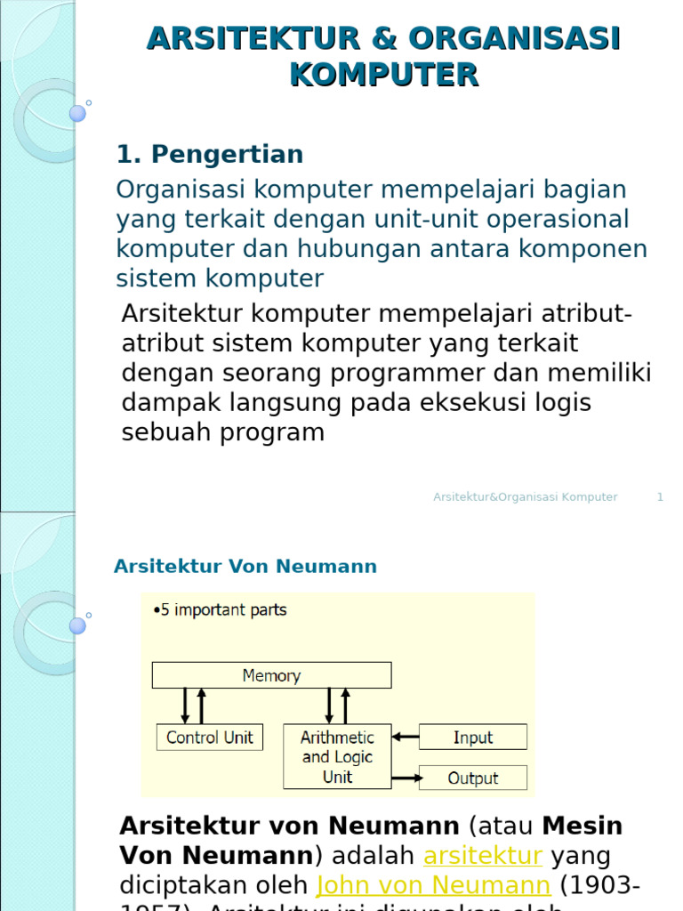 ARSITEKTUR_ORGANISASI_KOMPUTER | PDF