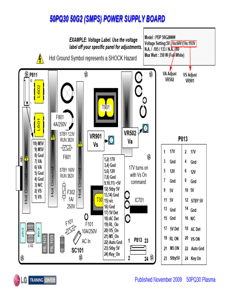 50G2 SMPS Y Z SUS PWB Drawing | PDF
