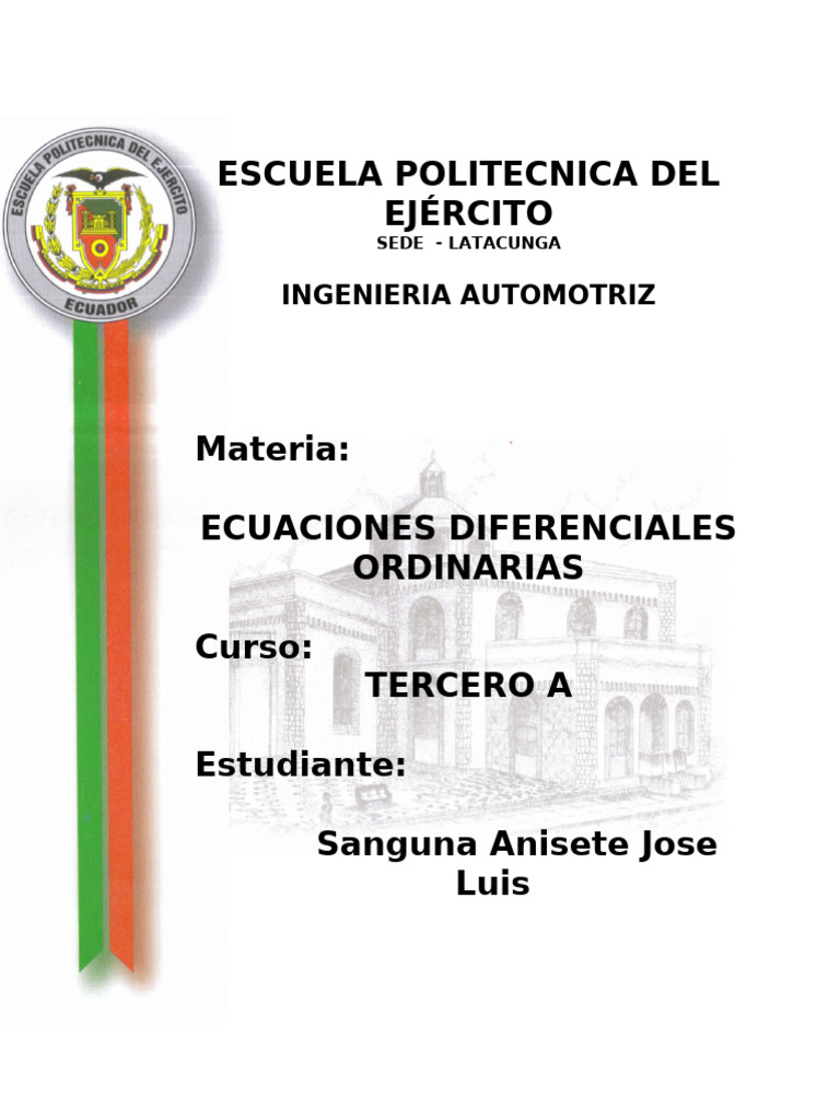 Tarea Final EDO | PDF