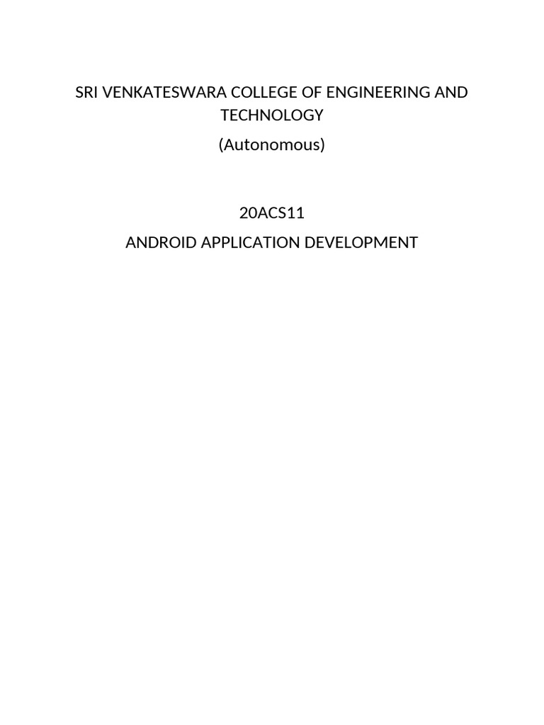 Aad Lab-Svcet | PDF