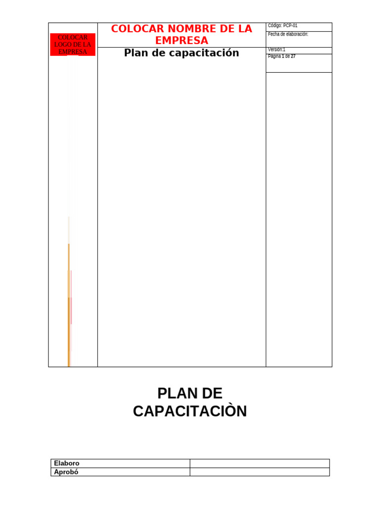 Plan de Capacitación SSM | PDF
