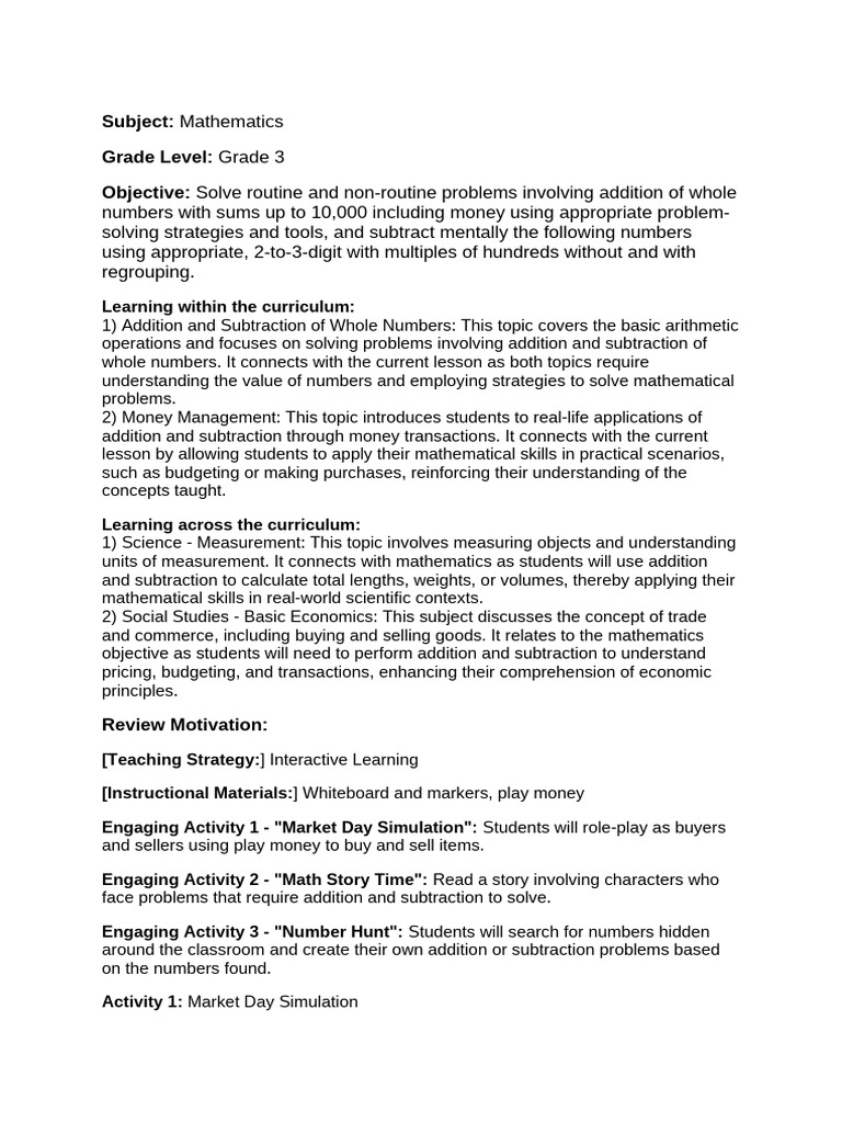 Quarter 1 Week 8 Math | PDF