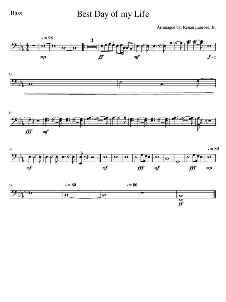 Bass Best Day of my Life | PDF