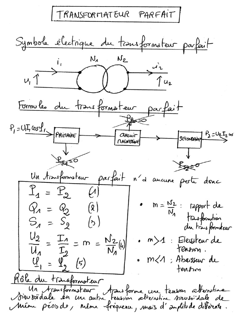 Formulaire Transfo | PDF