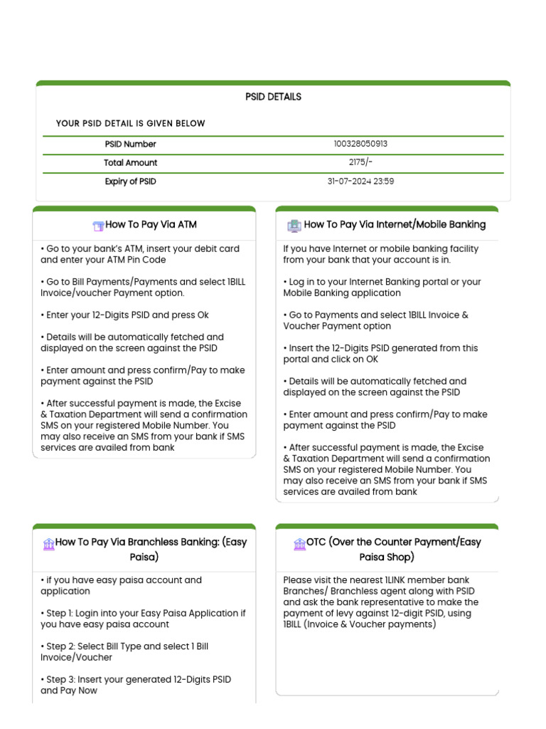 Excise, Taxation and Narcotics - Government of Sindh | PDF | Voucher ...