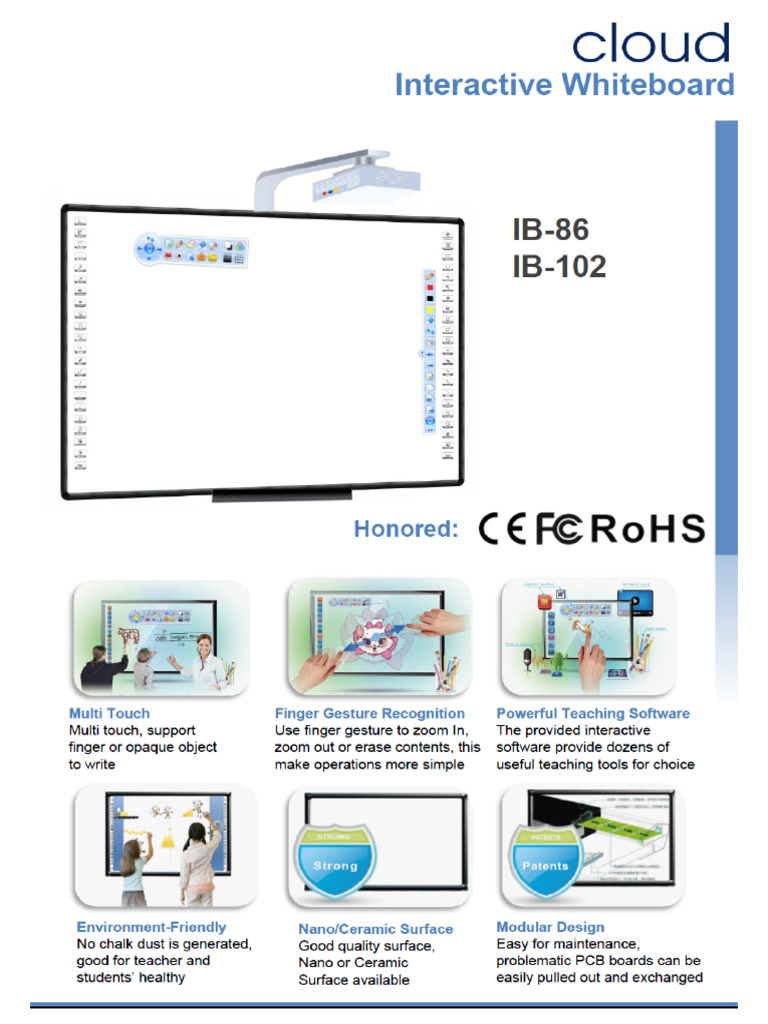 IB86 Cloud Interactive Board | PDF