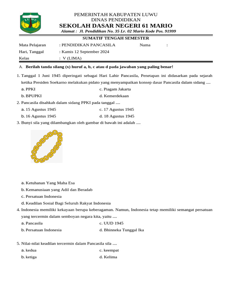 STS PEND. PANCASILA | PDF