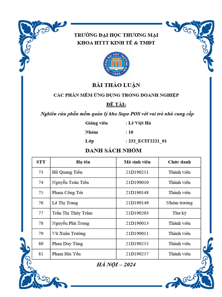 Nhóm 10 - 232 - ECIT2221 - 01 | PDF