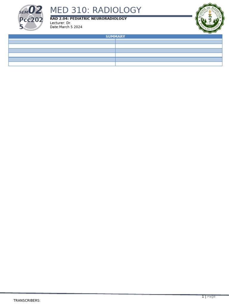 Rad 2.03 Summary | PDF