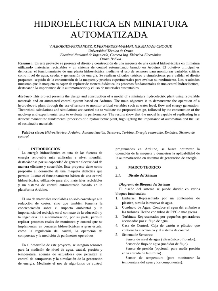 Proyecto Arduino | PDF Proyecto Arduino | PDF