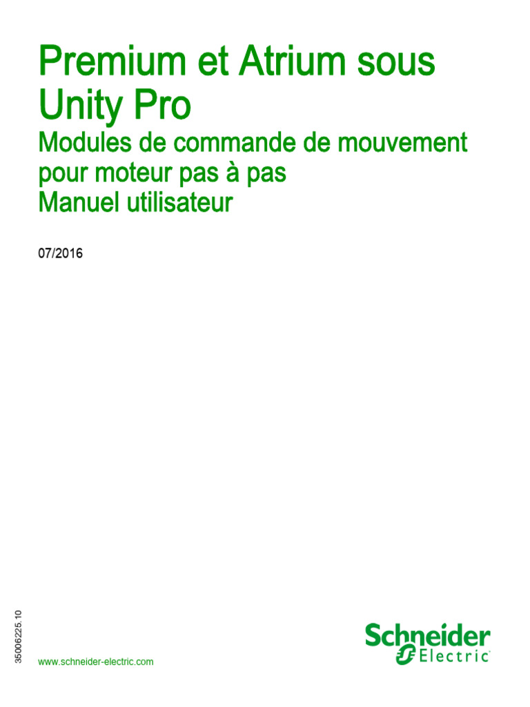 Premium Et Atrium Sous Unity Pro: Modules de Commande de Mouvement Pour ...