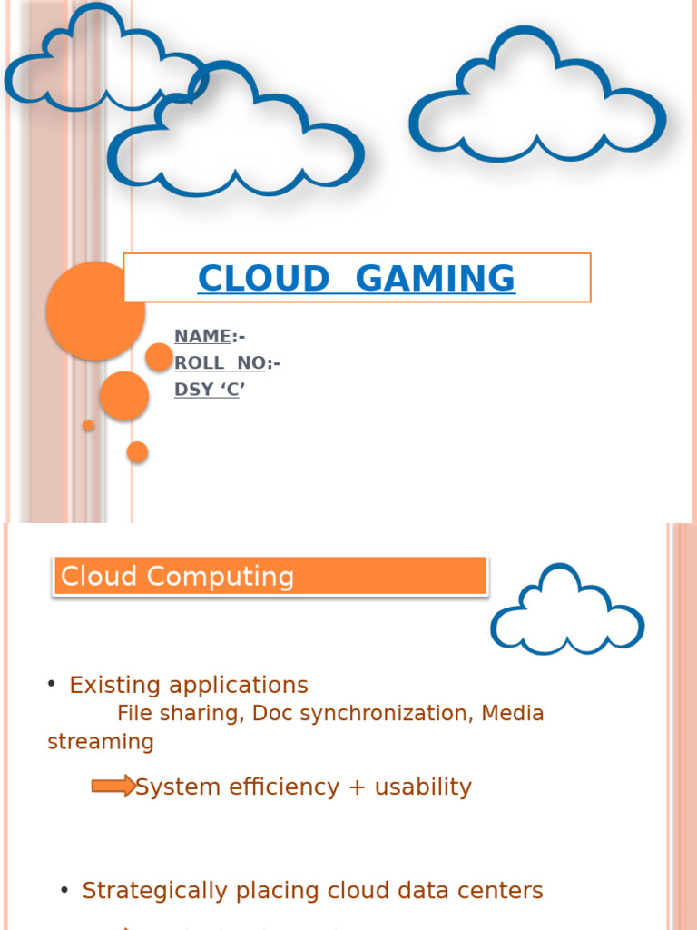 Cloud Gaming | PDF