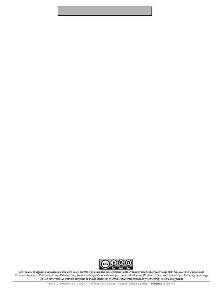 Tema 2 Oracle 11G | PDF
