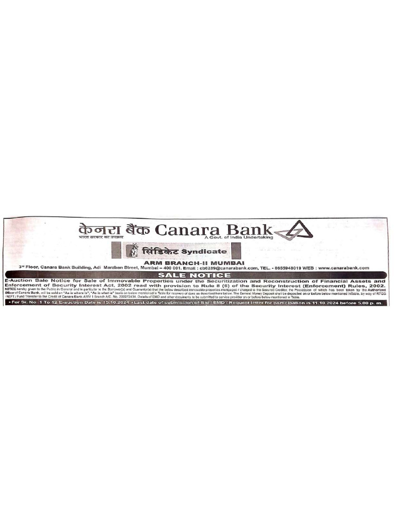 Canara Bank1727498762 | PDF