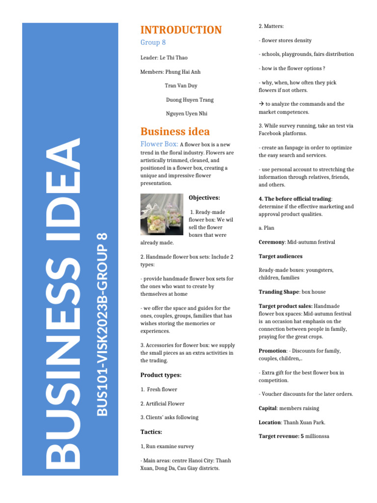 Business Idea | PDF