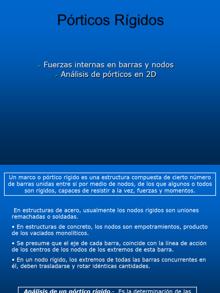 Pórticos Rígidos | PDF | Mecánica | Ingeniería mecánica