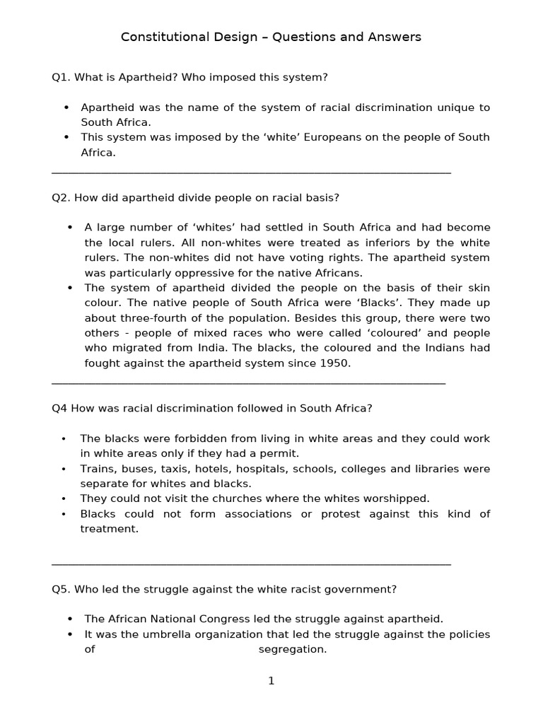Constitutional Design - notes (1) | PDF