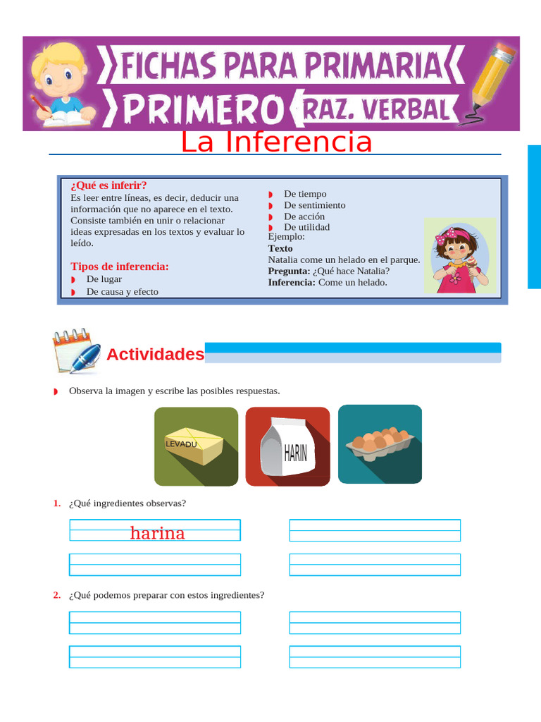 Qué-es-Inferir-para-Primero-de-Primaria | PDF
