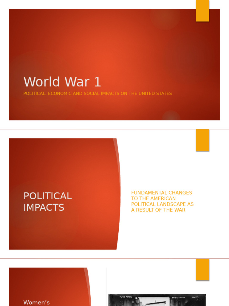 Impacts World War 1 | PDF