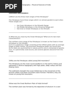 Chapter 4 Answer Key | PDF | Himalayas | Agriculture