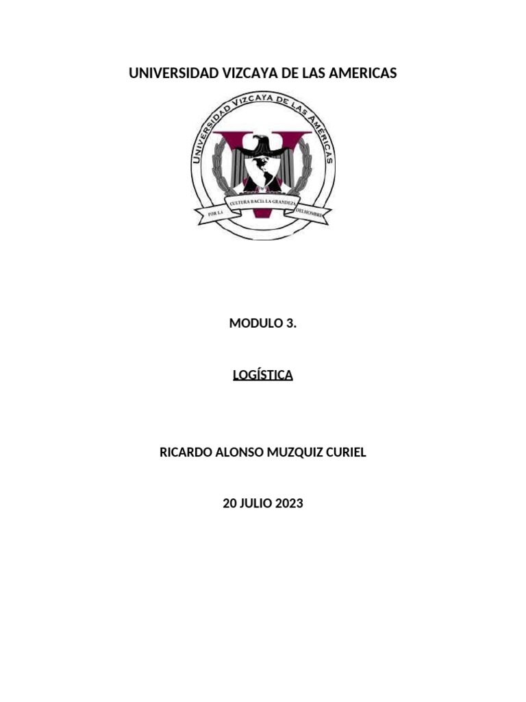 Modulo 3 Logistica Ricardo | PDF