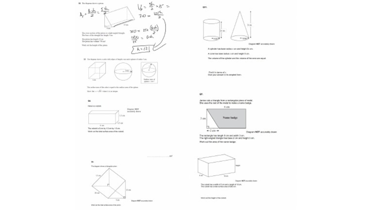Maths Homework | PDF