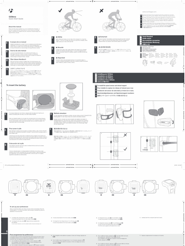 Guide BontragerGoTime enUS | PDF