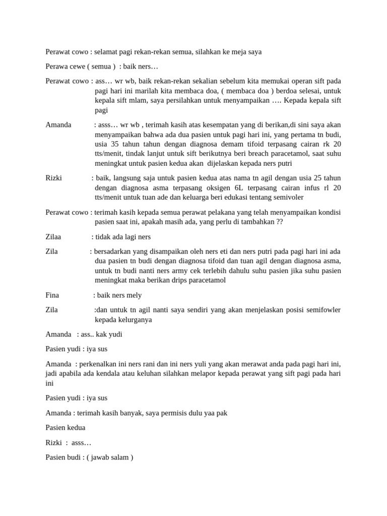 Dialog Operan Sift | PDF