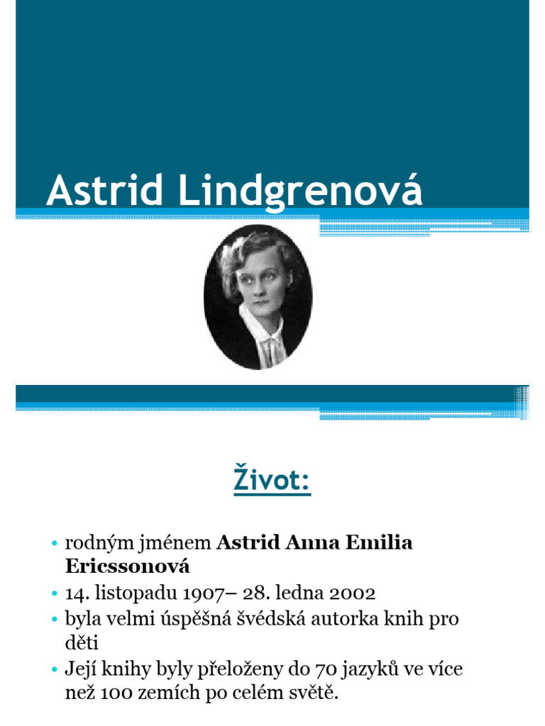 Astrid Lindgrenova Ronja Dcera Loupežníka | PDF