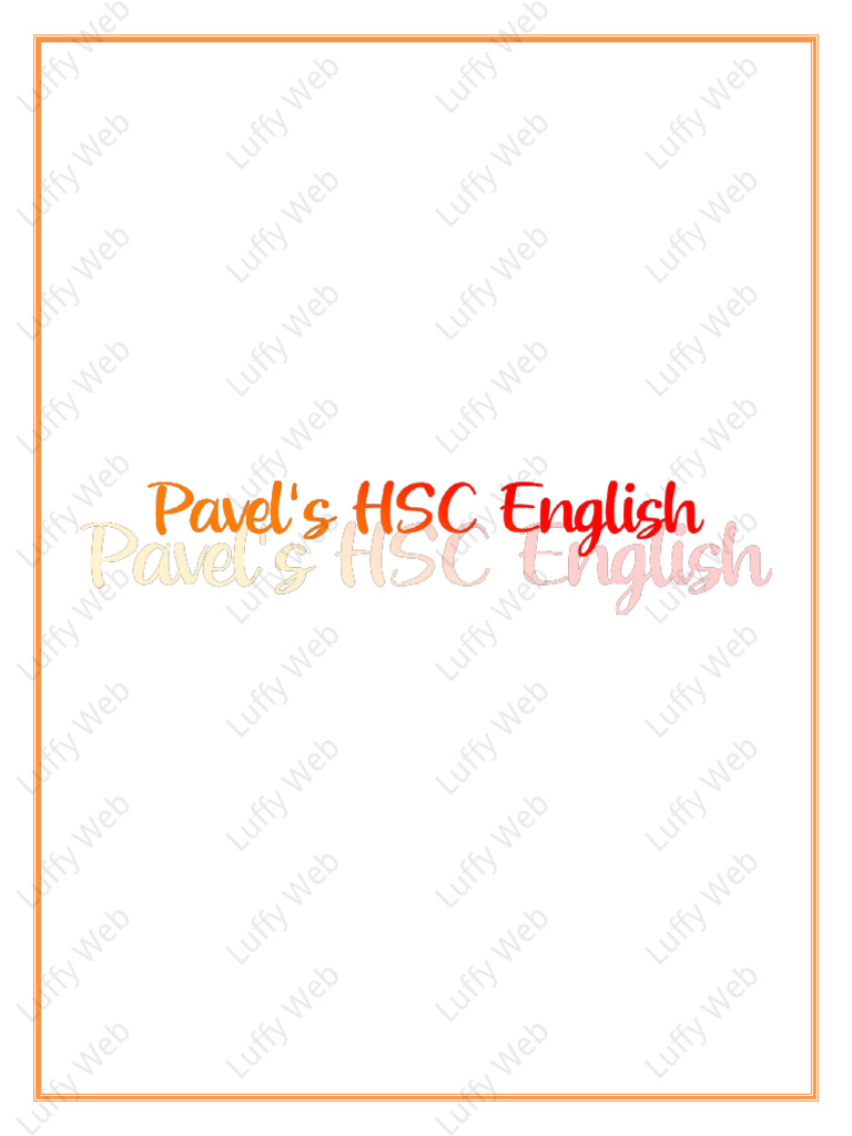 HSC 2024 English Exam Guide | PDF
